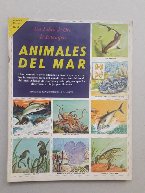 SEA ANIMALS - Animales Del Mar -Complete Golden Book Of Prints #19 ...