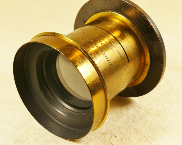 PERKEN SON & Rayment : objectif laiton, lentille laiton Rapid Euryscope ...