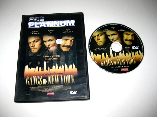 GANGS OF NEW York Dvd Leonardo Dicaprio Cameron Diaz Daniel Day-Lewis ...