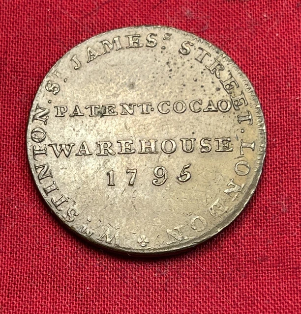 1795 MIDDLESEX GRASSHOPPER “Fine Teas Of Rough Flavour”Scarce Token ...