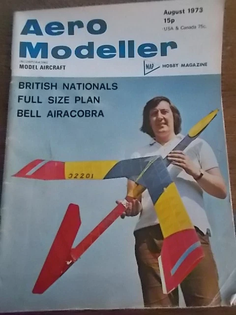 AERO MODELLER AUG 1973 Vintage Hobby Magazine Model Aircraft BELL ...