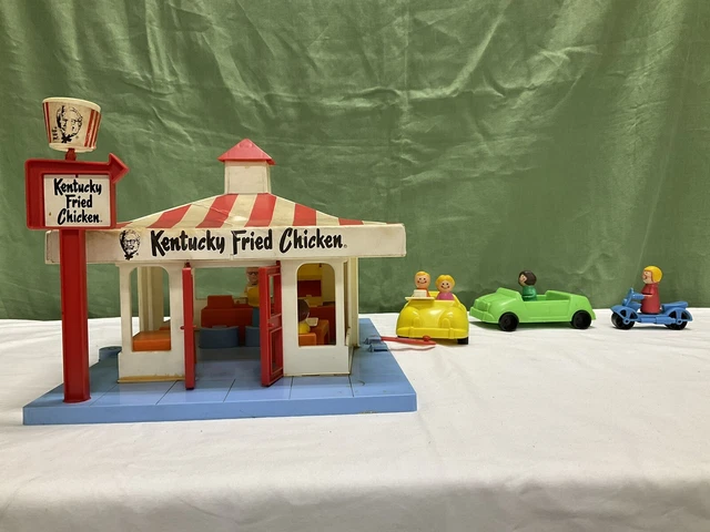 VINTAGE KENTUCKY FRIED Chicken Restaurant Playset KFC Child Guidance W ...