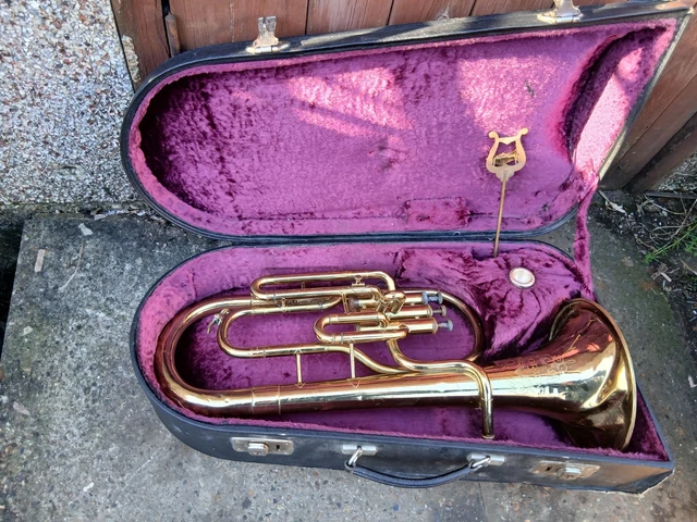 VINTAGE BARITONE /HORN in case 5 kg untested,some dents £58.04 ...