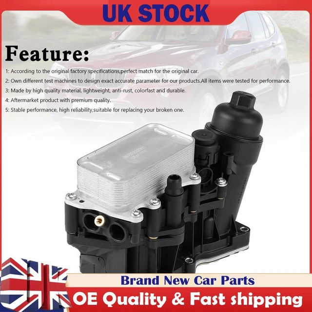 11428507697 ENGINE OIL Cooler Filter For BMW 1 3 4 5 SERIES X1 X3 X5 ER ...