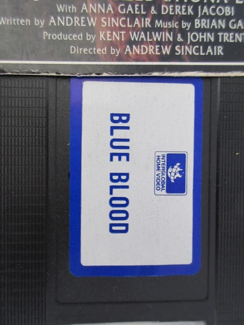 RARE HTF VHS Tape Blue Blood Horror Oliver Reed Fiona Lewis $24.99 ...