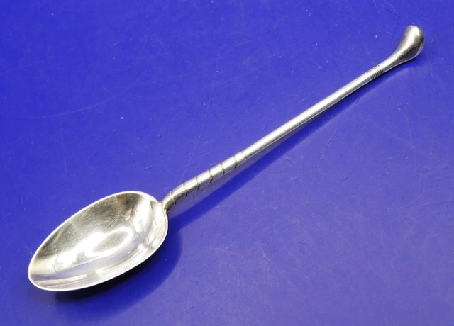 ANTIQUE HALLMARKS SOLID Silver Spoon Sheffield by Thomas Bradbury&Sons ...