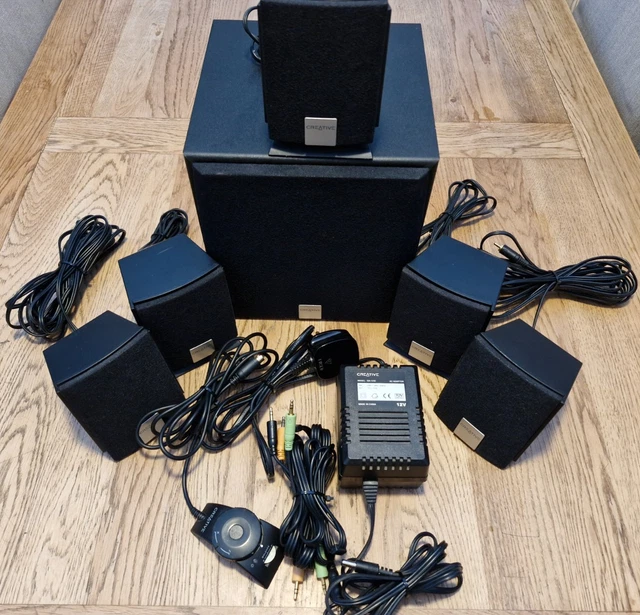 CREATIVE INSPIRE 5.1 5300 Eax Surround Sound Speaker System With Remote ...