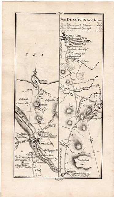 TAYLOR SKINNER IRELAND Map Coleraine Dungiven Portrush Swatragh Garvagh ...