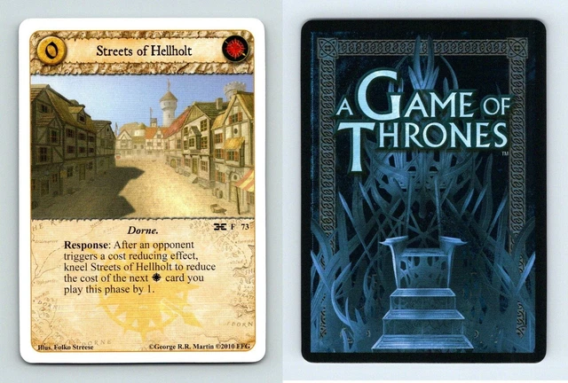 STREETS OF HELLHOLT #F 73 A Game Of Thrones The Isle Of Ravens 2010 LCG ...