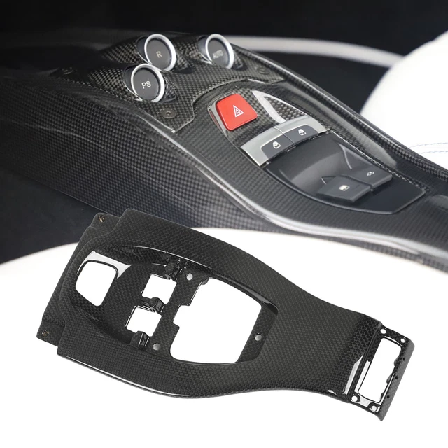 OEM STYLE PREPREG Dry Carbon Fiber Centre Console Switch Mounting Panel ...