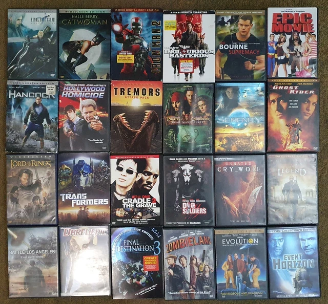 24 ACTION MOVIES on DVD, Job Lot, All NTSC, Zone 1, USA Versions, Used ...