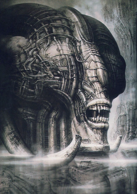 HR GIGER ALIEN Prometheus Necronom III unique 1976 Heliogravure very ...