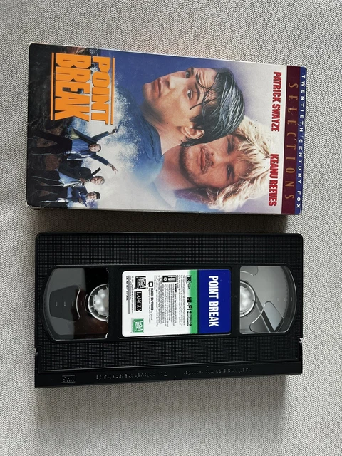 POINT BREAK (1991), VHS, Fox Video, Keanu Reeves, Patrick Swayze, Fox ...