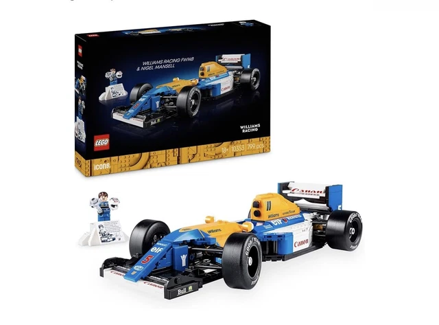 LEGO ICONS WILLIAMS Racing Fw14B & Nigel Mansell F1 Car Model Set New ...