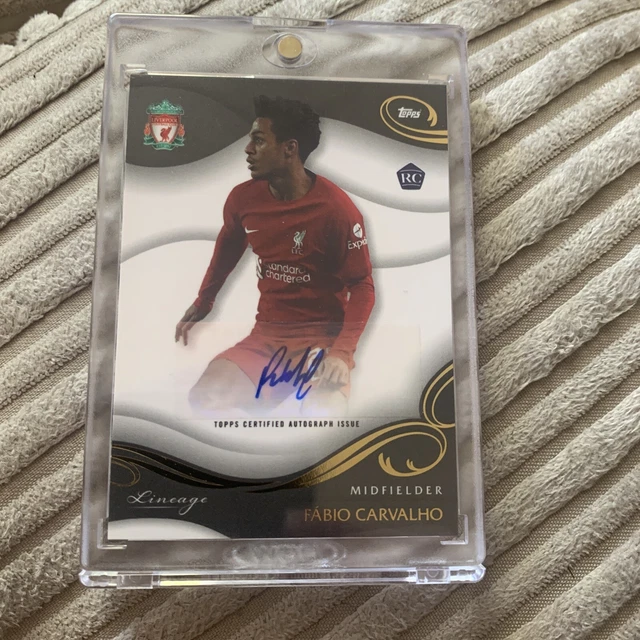 TOPPS LIVERPOOL LINEAGE 2022/23 Auto Fabio Carvalho EUR 174,75 ...