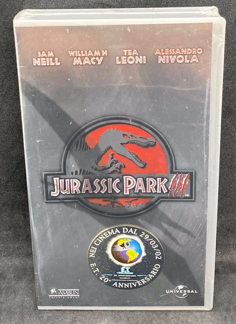 RARE 2001 2002 JURASSIC PARK 3 III VHS ClaimShell New Factory Sealed ET ... RARE 2001 2002 JURASSIC PARK 3 III VHS ClaimShell New Factory Sealed ET ...