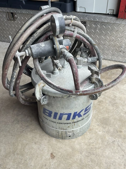 PAINT SPRAYER-BINKS PRESSURE TANK 2.8gal Commercial $399.99 - PicClick