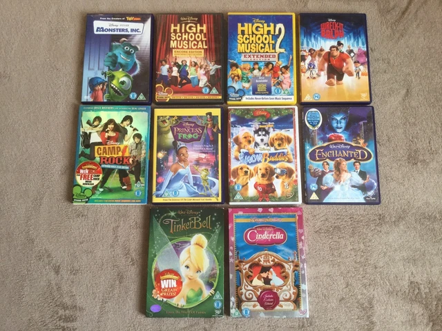 DISNEY MOVIE COLLECTION - 10 DVDs With Monsters Inc Wreck-It Ralph ...