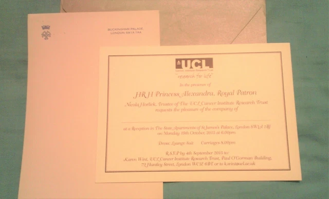 ROYAL QUEEN'S COUSIN Hrh Princess Alexandra Cipher Letterhead Ucl ...