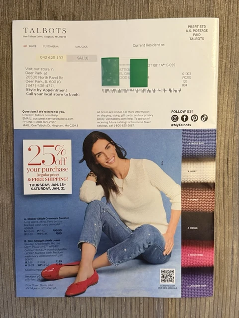 TALBOTS CATALOG ~ February 2026 £13.36 - PicClick UK