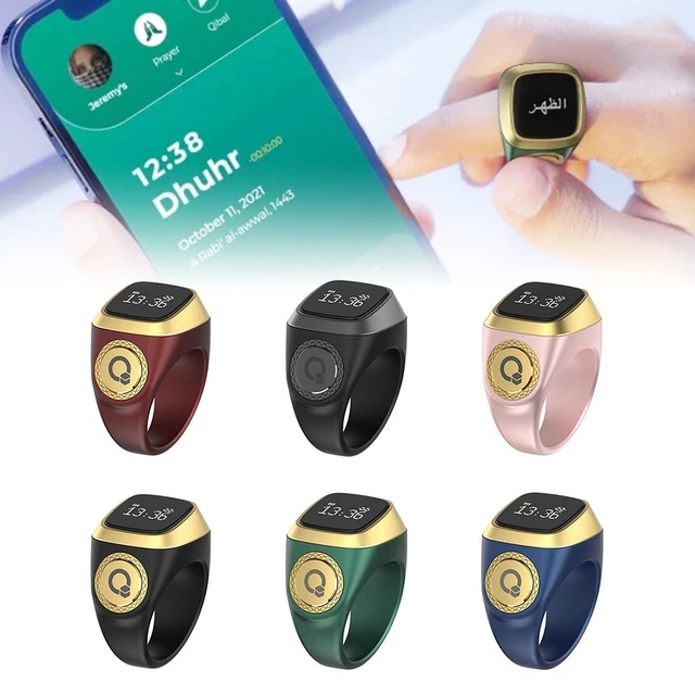 VIBRATING REMINDER SMART Ring for Easy Tasbih Counting Anywhere Anytime ...