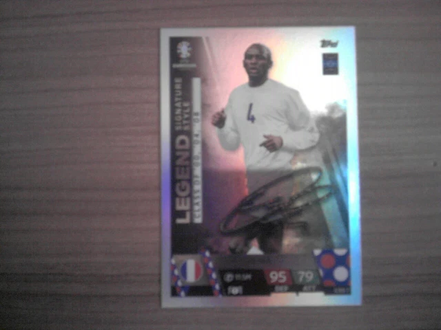 TOPPS MATCH ATTAX UEFA EURO 2024 LEGEND SIGNATURE STYLE PATRICK VIEIRA ...