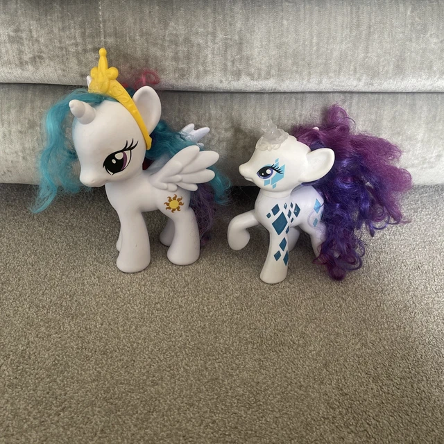 MY LITTLE PONY FIM G4 Princess Celestia with Tiara 8" & Rarity G4 Light Up Pony £11.12 - PicClick UK