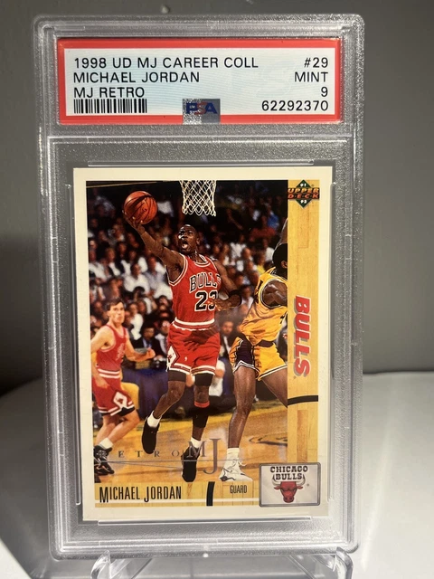 CARTE RÉTRO MICHAEL Jordan 1998 UD MJ collection carrière MJ #29 classe ...