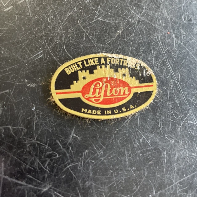 50S LIFTON GUITAR case Logo Oval Badge Built Like a fortress Fit Gibson ...