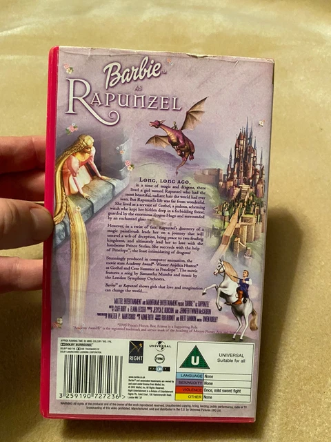 BARBIE AS RAPUNZEL - Childrens VHS Video 1995 £3.99 - PicClick UK
