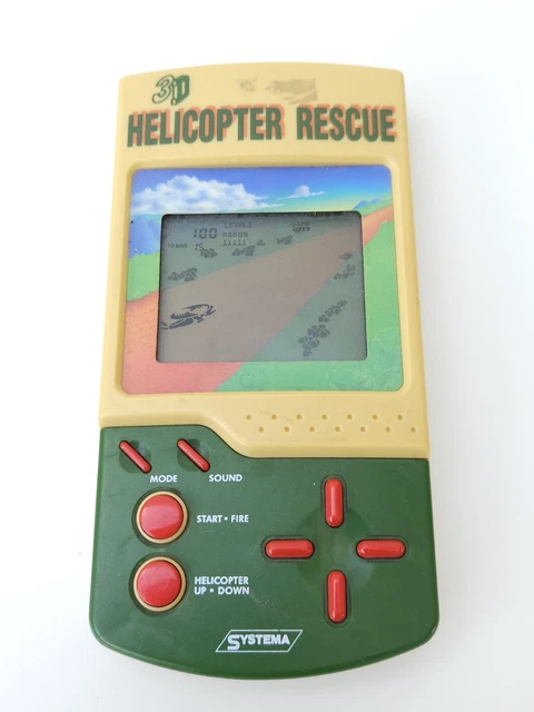 VINTAGE SYSTEMA 3D Helicopter Rescue - 80's/90's LCD Game - Working £37 ...
