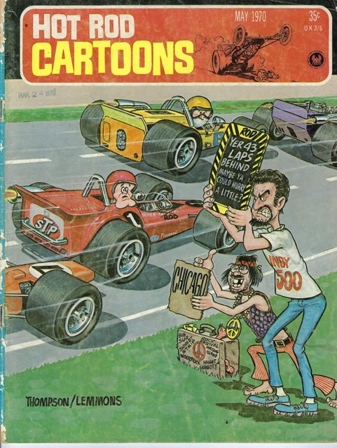 1970 HOT ROD Cartoons. May. Vintage hotrod comic. Drag racing, hot rods ...