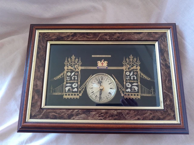 VINTAGE KEN BROADBENT Tower Bridge London Timepieces Collage Wall Clock ...