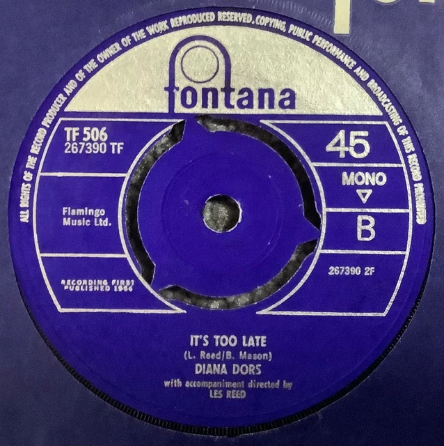 DIANA DORS*SO LITTLE TIME*1964*KILLER MOD*FUZZ*POPCORN*SOUL*FONTANA ...