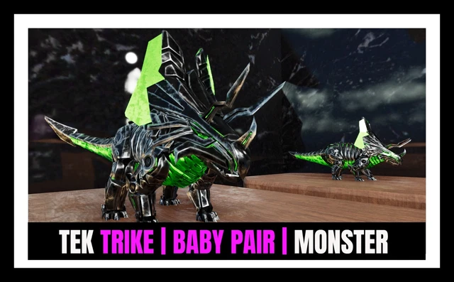 ARK SURVIVAL ASCENDED PvE TEK TRIKE BABY PAIR PLAYBOY BASE Pair PC/XBOX ...