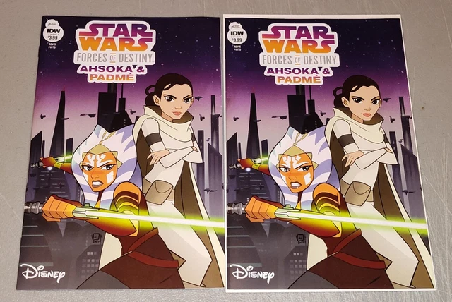 Star Wars Forces Of Destiny Ahsoka And Padme 1 A X 2 Copies Idw One Shot
