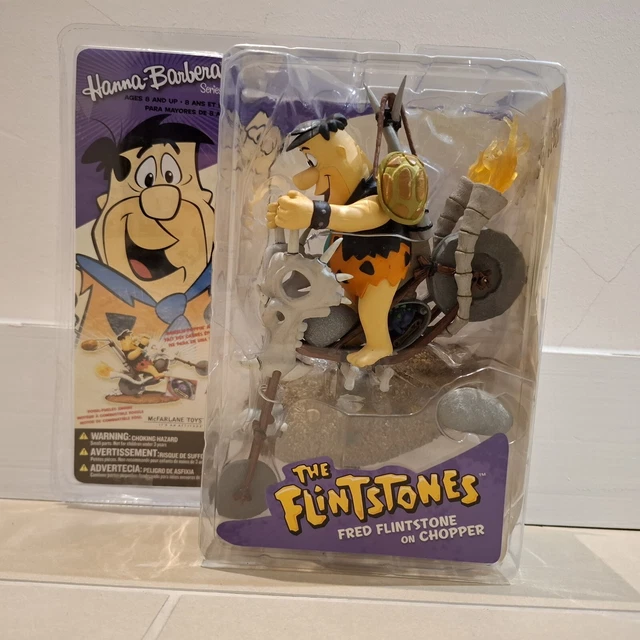 MCFARLANE THE FLINTSTONES Fred Flintstone On Chopper Hanna Barbara ...