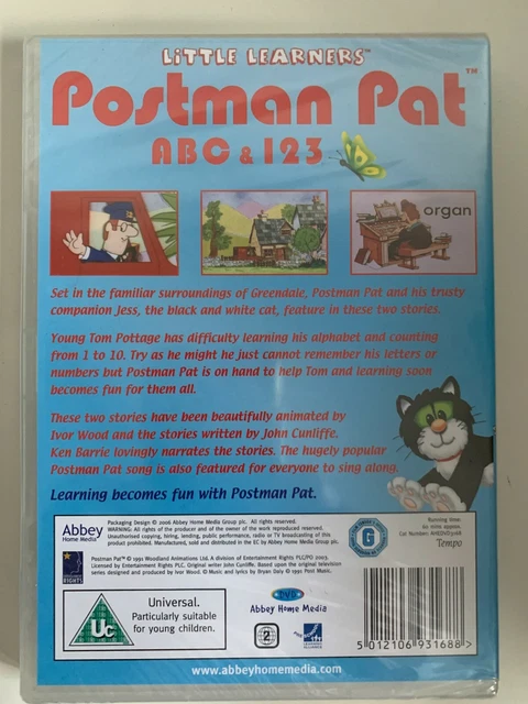 DVD LITTLE LEARNERS Postman Pat ABC & 123 - NEW.. £1.99 - PicClick UK