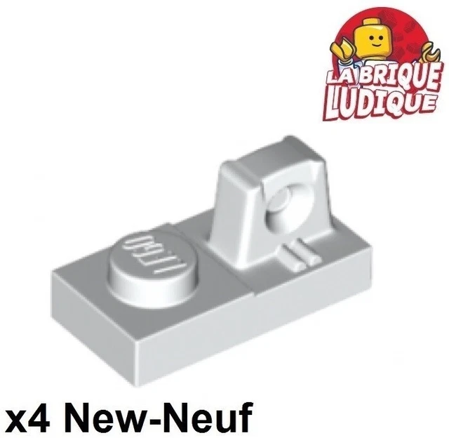 LEGO 4X CHARNIÈRE hinge Plate plaque 1x2 locking blanc/white 30383 NEUF ...