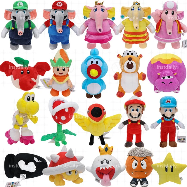 SUPER MARIO BROS Plush Toys Mario Luigi Yoshi Peach Koopa Troop Stuffed ...