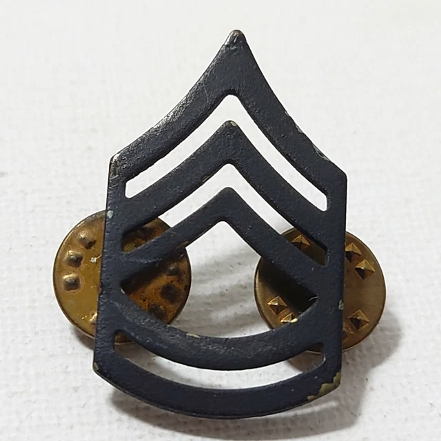 US ARMY SERGEANT 1st class rank badge black £8.00 - PicClick UK