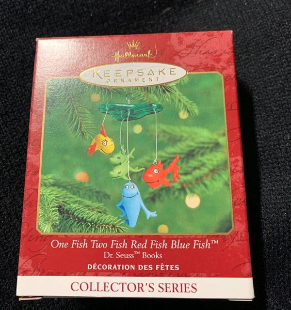 HALLMARK KEEPSAKE DR Seuss One Fish Two Fish Red Fish Blue Fish ...
