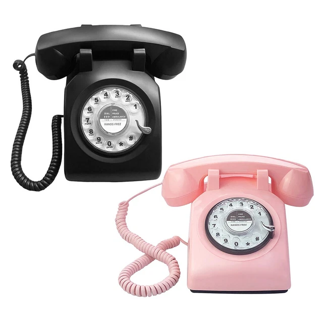 TELEFON MIT WÄHLSCHEIBE 1960er-Jahre Retro-Altes Telefon dekoratives ...