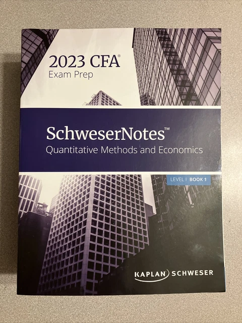 2023 KAPLAN SCHWESER CFA Level 1 Full Exam Prep Set (Books 1-5) and ...