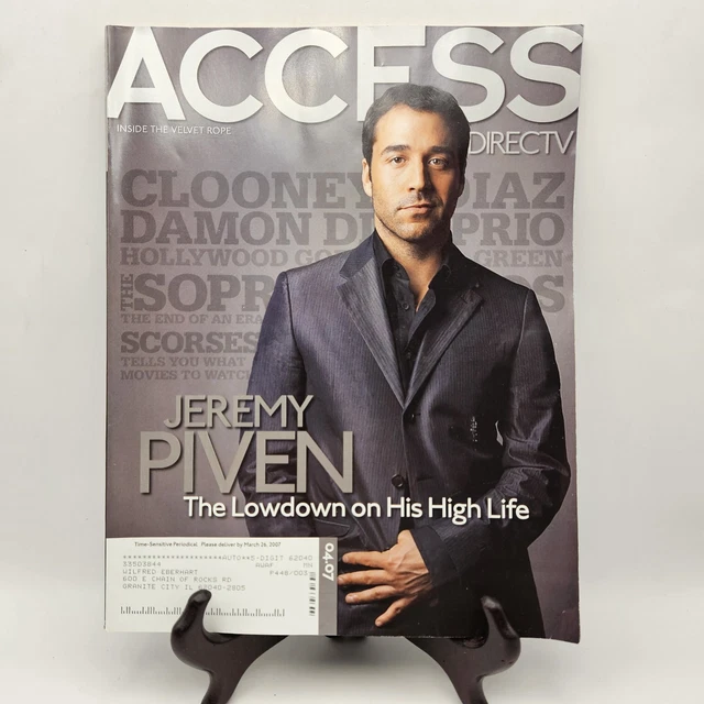 TV MAGAZINE JEREMY Piven ACCESS Direct Sopranos Clooney April 2007 £5. ...
