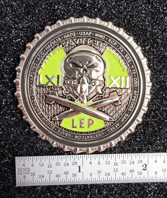 RARE GLOWING NUCLEAR Weapon Challenge Coin B61-LEP Pantex Sandia DOE ...