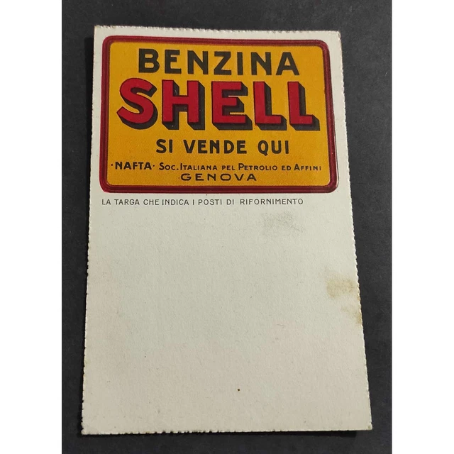 CARTOLINA GENOVA - Benzina Shell si Vende Qui - EUR 22,90 - PicClick IT