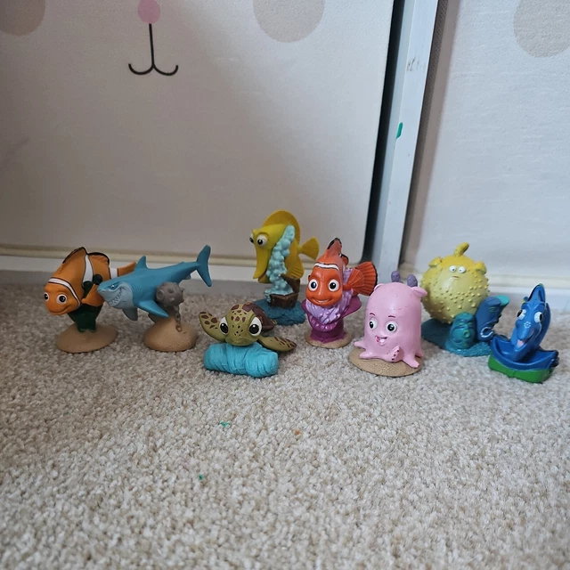 DISNEY STORE FINDING Nemo / Dory Figures x 8 Disney / Pixar £8.00 ...