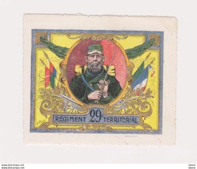 VIGNETTE MILITAIRE DELANDRE - 29ème régiment territorial d'infanterie ...