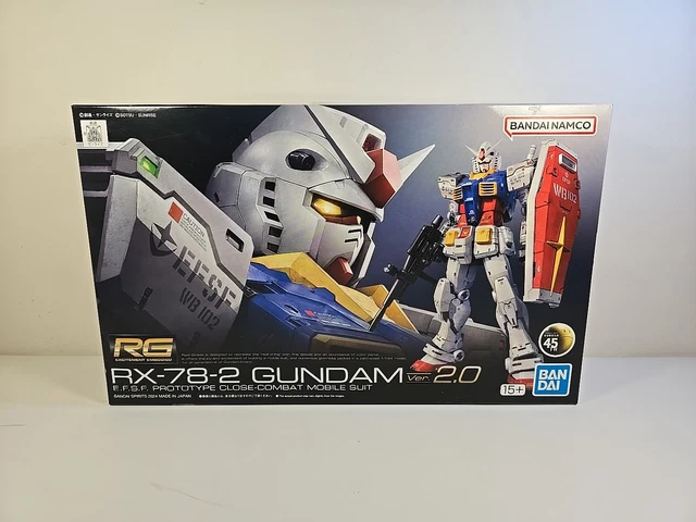 BRAND NEW RX-78-2 Gundam Ver 2.0 1/144 Scale Model Kit #40 EFSF ...